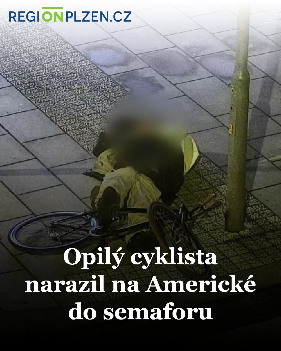 Opilý cyklista narazil na Americké do semaforu / Zprávy - Plzeňský kraj ...