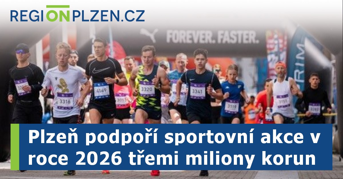 Plzeň podpoří sportovní akce v roce 2026 třemi miliony korun / Zprávy - Plzeňský kraj ...