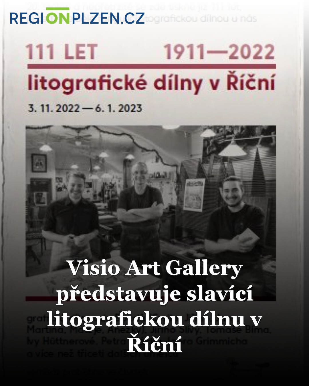 Visio Art Gallery představuje slavící litografickou dílnu v Říční ...